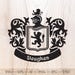 Vaughan Family Crest. Coat of Arms Svg. Heraldic Shield With Lion ...
