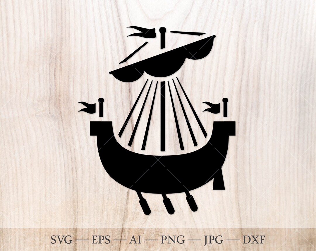 Galley SVG, Lymphad Svg, Heraldic Silhouette Ship SVG. Coat of Arms ...