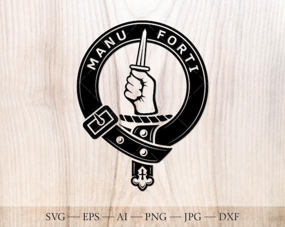 Mackay Crest Badge SVG Scottish Clan Svg Family Crest Svg. - Etsy