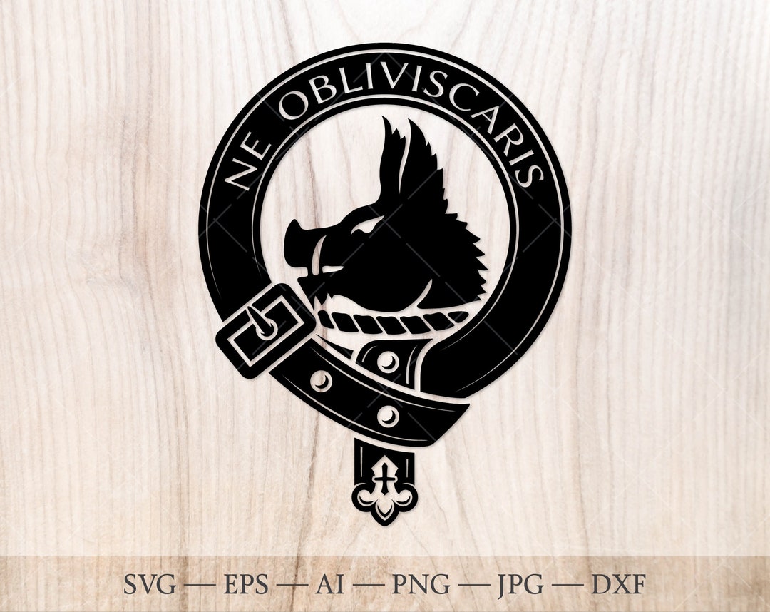 Campbell Crest Badge SVG, Scottish Clan Svg, Family Crest Svg. Coat of ...