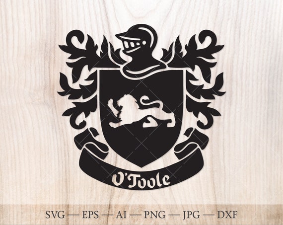 O'toole Family Crest. Coat of Arms Svg. Heraldic Shield | Etsy