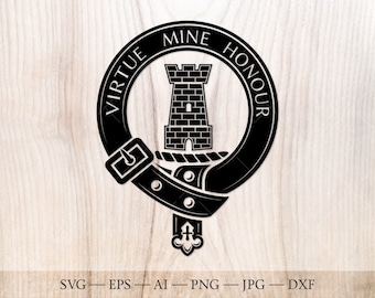 Ryan Family Crest. Coat of Arms Svg. Heraldic Shield With - Etsy Ireland