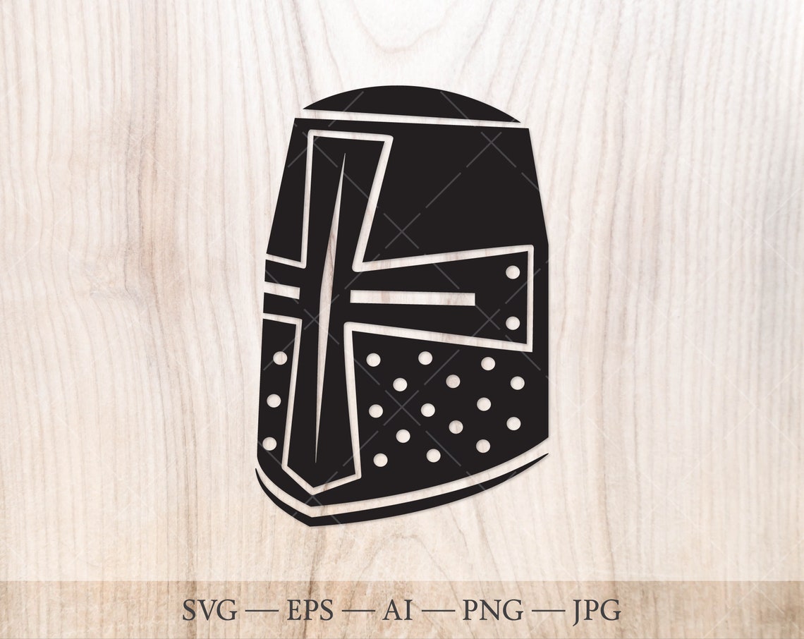 Knight Helmet SVG Knight Clipart Knight Silhouette Helmet - Etsy