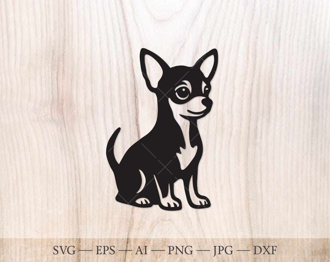 Chihuahua Silhouette SVG, Chi Dog Outline Clipart (digital Download) - Etsy