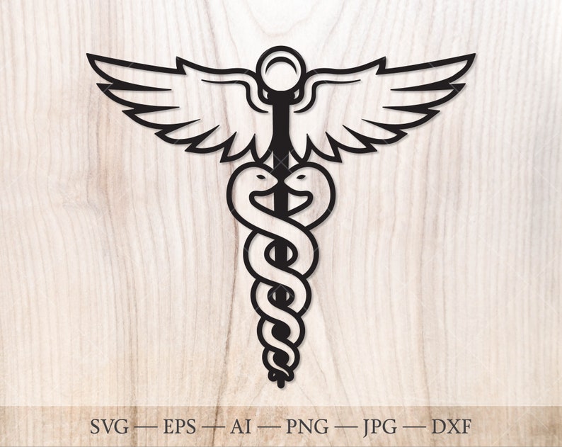 Caduceus SVG Medical Symbol SVG Nurse Svg Nursing Svg. - Etsy