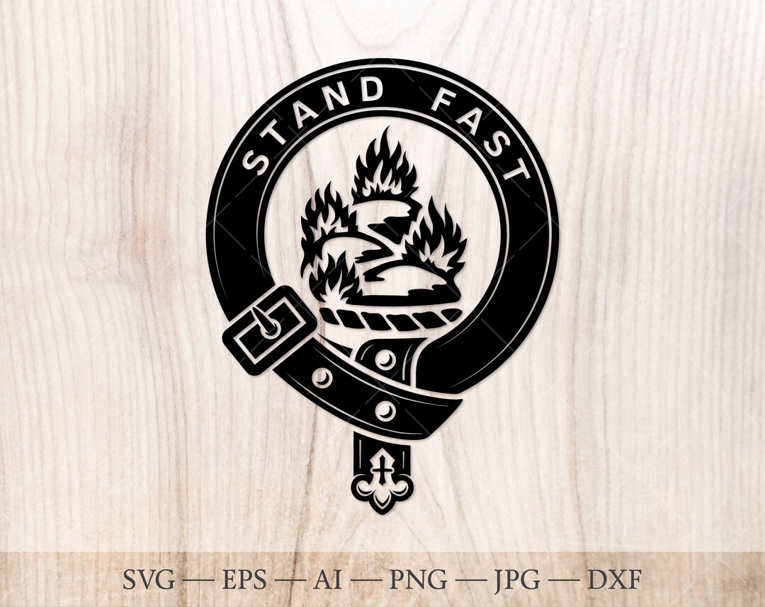 Grant Crest Badge SVG, Scottish Clan Svg, Family Crest Svg. Coat of ...