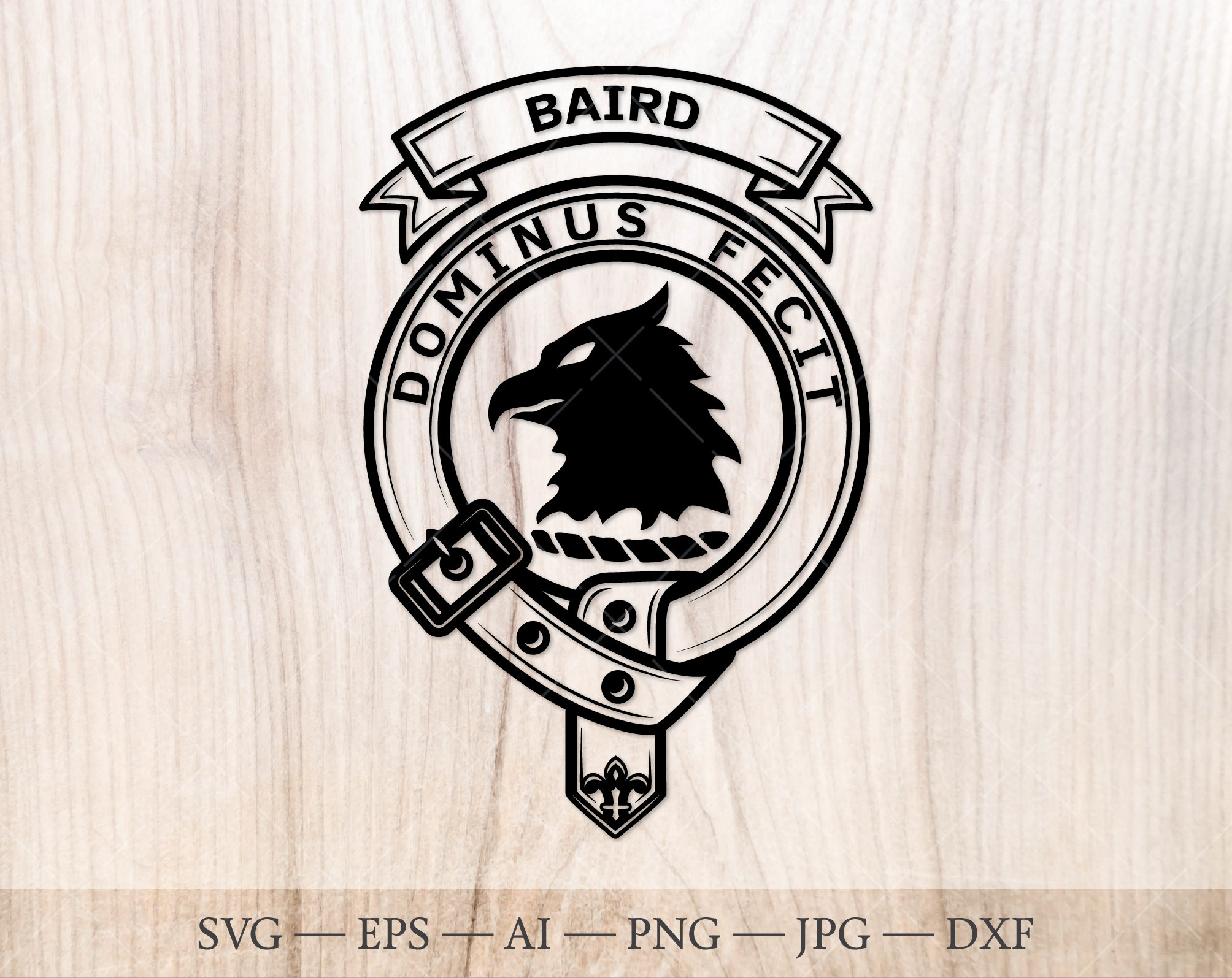 Baird Crest Badge SVG Scottish Clan Svg Family Crest Svg. - Etsy Canada