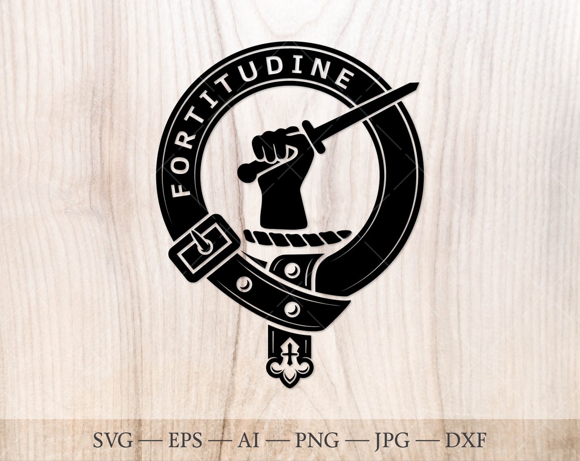 Macrae Crest Badge SVG, Scottish Clan Svg, Family Crest Svg. Coat of ...