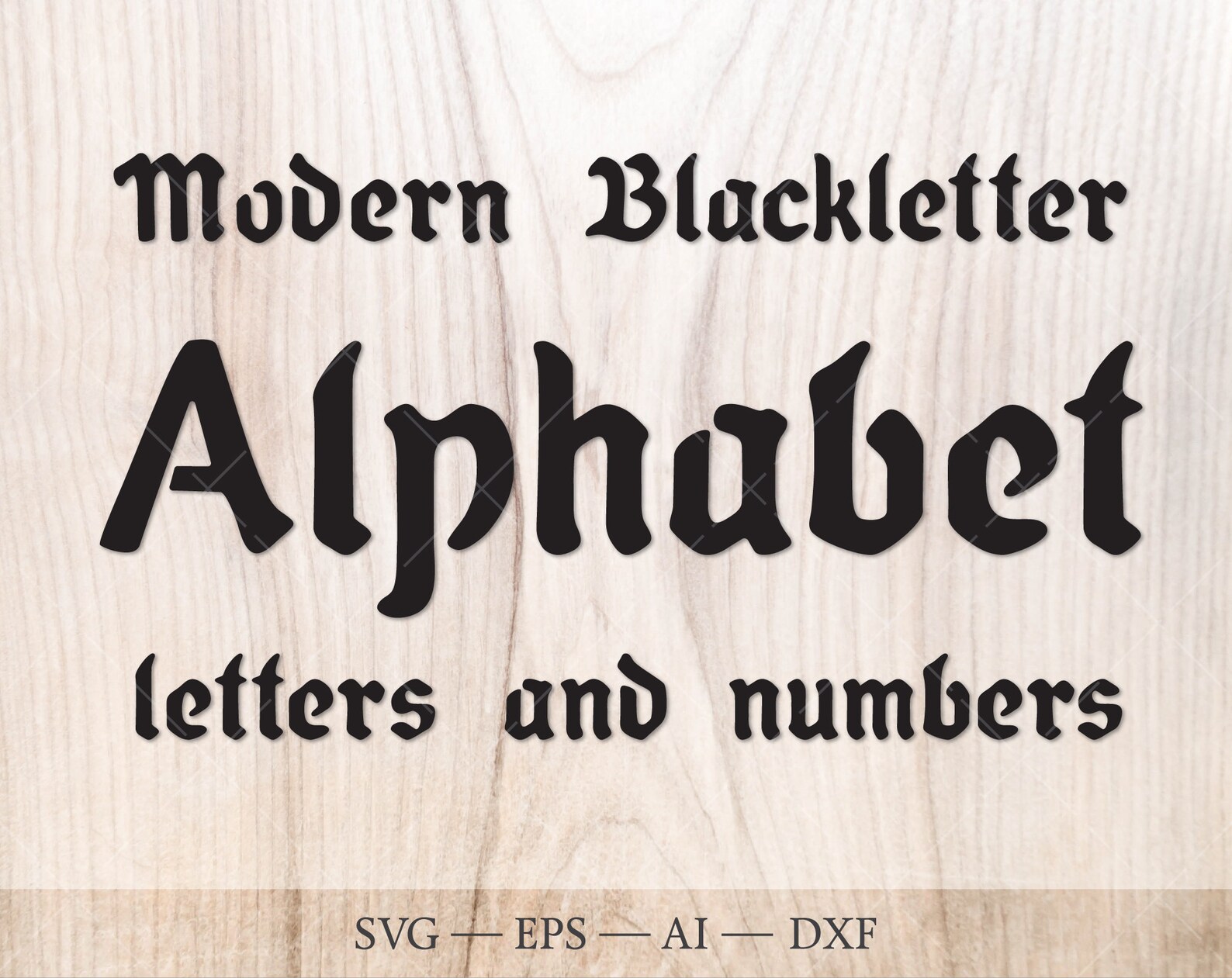 Modern Blackletter SVG Alphabet. Modern Gothic Letters SVG - Etsy