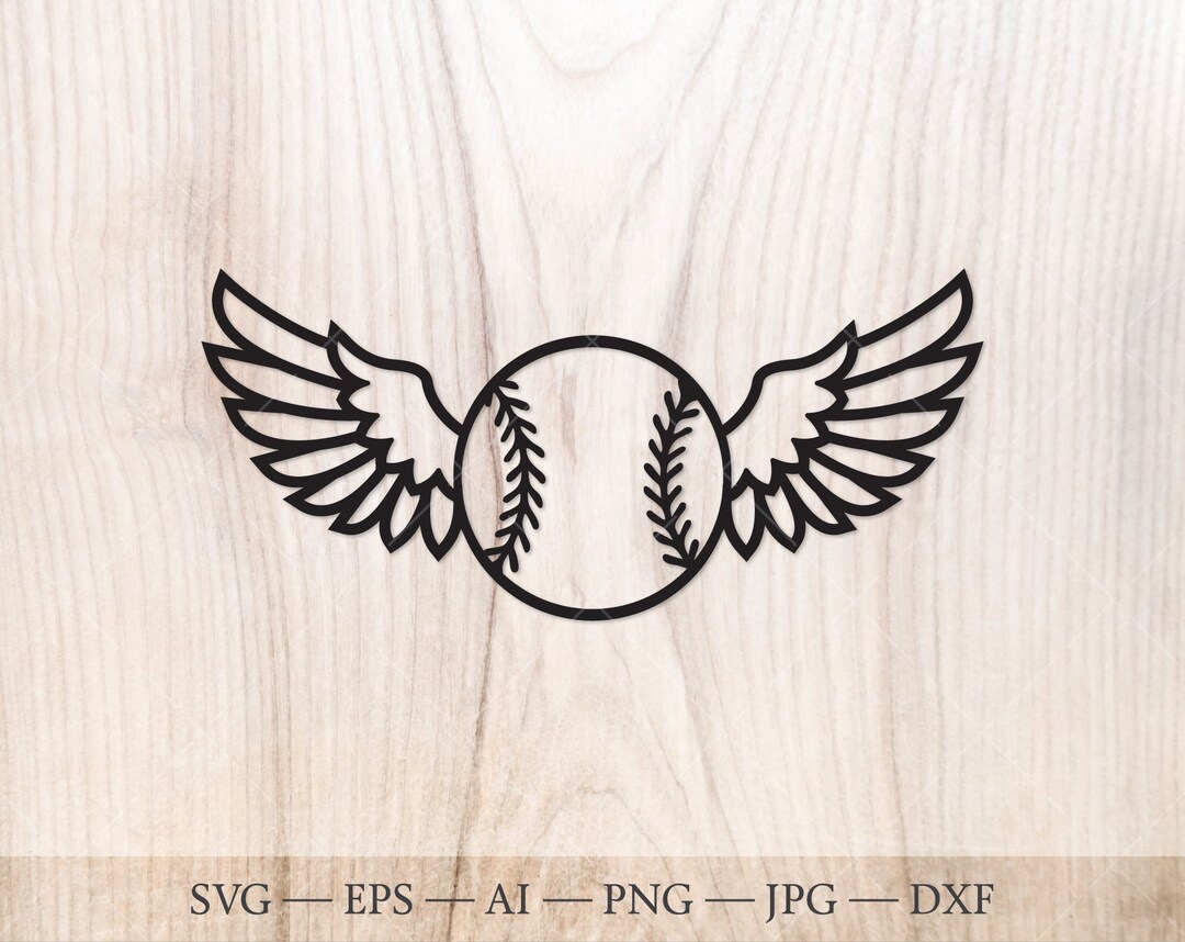 Baseball With Wings SVG Baseball Svg, Softball Svg, Sport Svg. Softball ...
