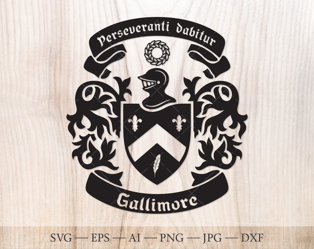Gallimore Family Crest. Coat of Arms Svg. Heraldic Shield With Chevron ...