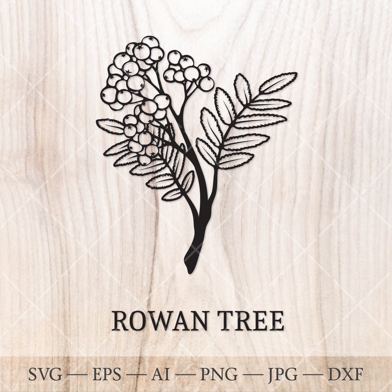 Rowan Tree on Canvas - Etsy UK