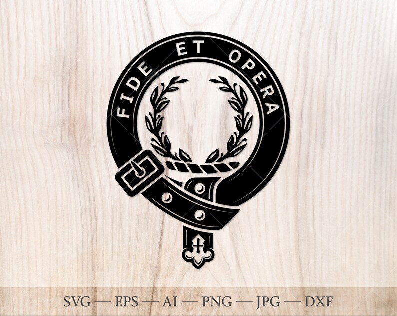 Insignia de la cresta de MacArthur SVG, Clan escocés svg, Cresta ...