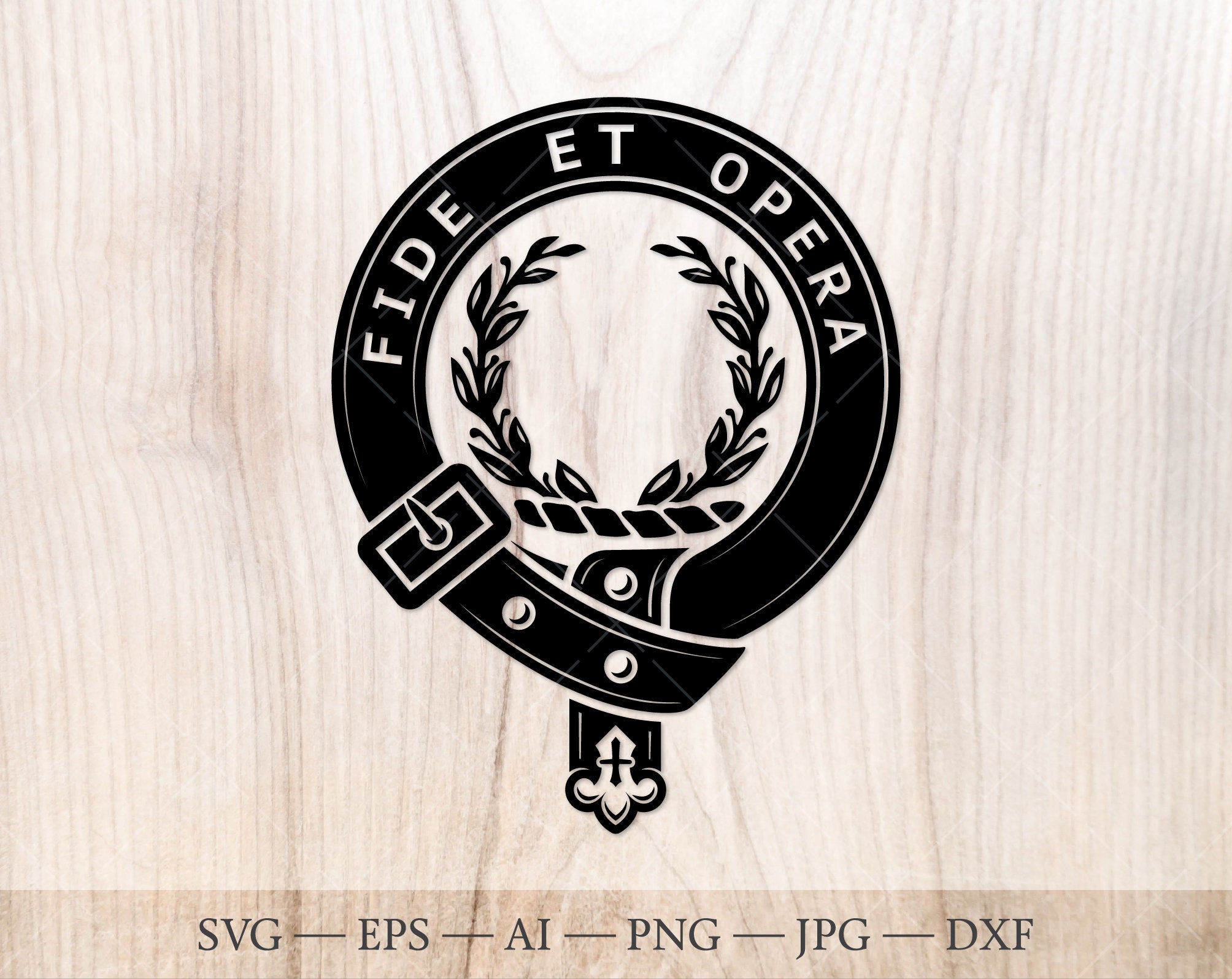 Insignia de la cresta de MacArthur SVG Clan escocés svg - Etsy México