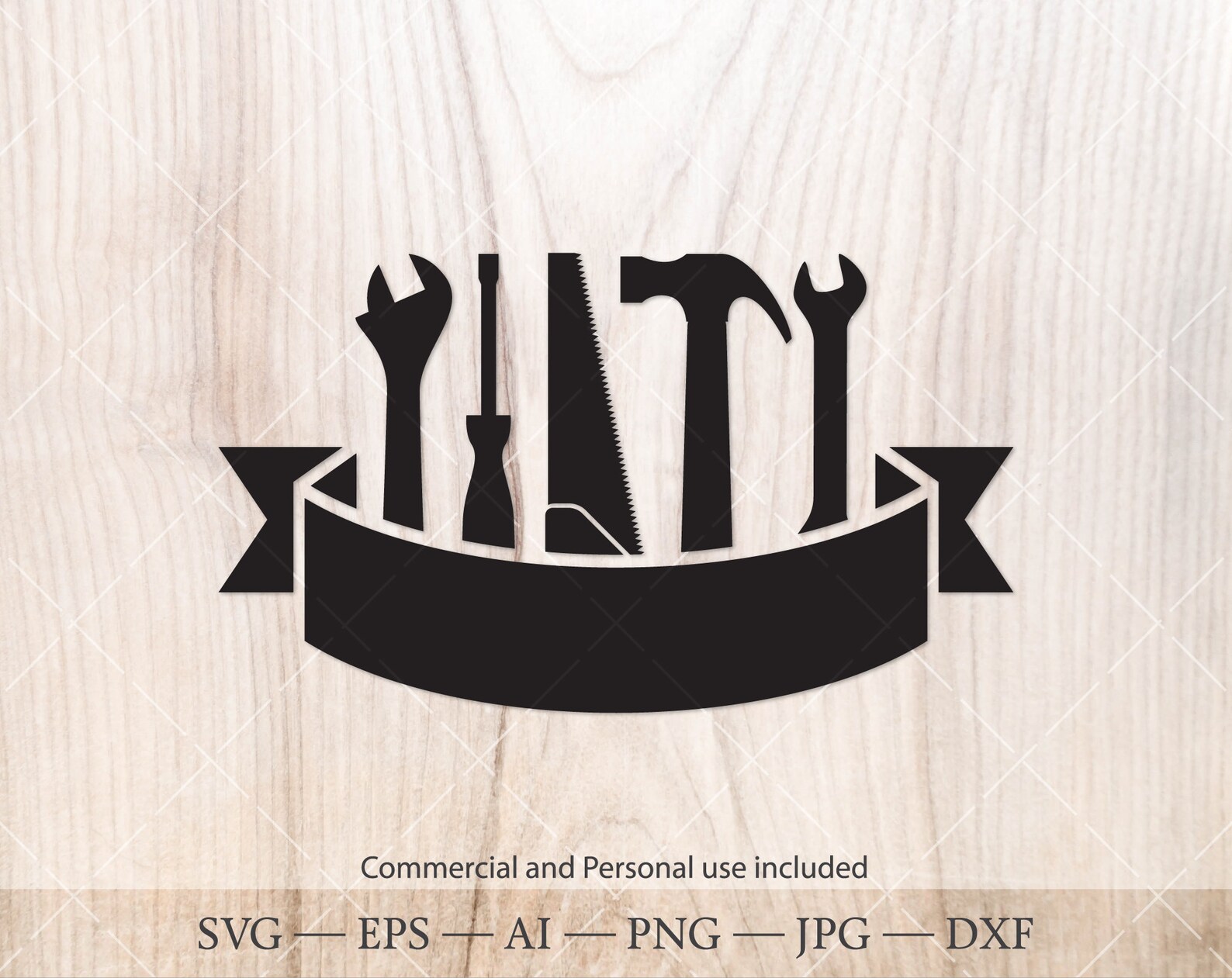 Tools Monogram SVG. Garage Sign Svg. Repair Tools Crest Svg. - Etsy