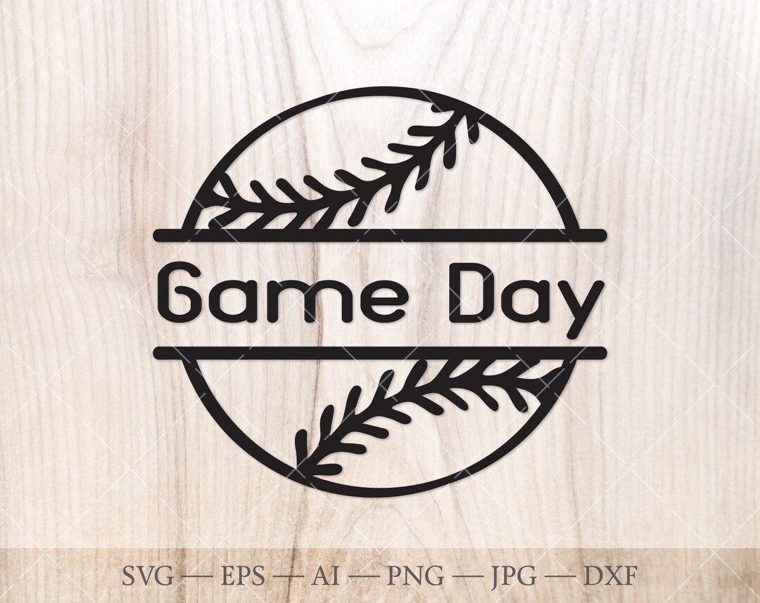 Game Day Svg Softball Monogram Frame Svg Softball Name Frame Svg