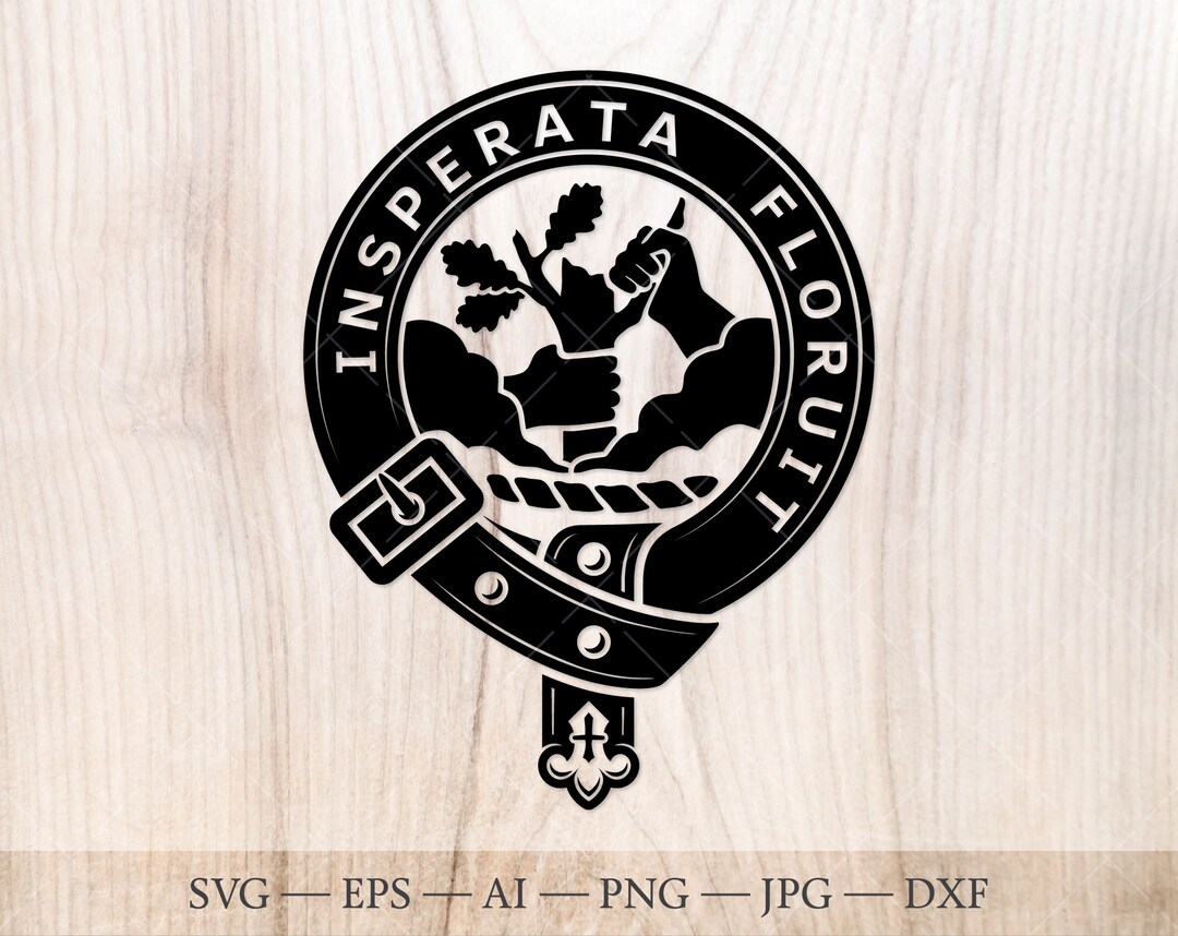 Watson Crest Badge SVG, Scottish Clan Svg, Family Crest Svg. Coat of ...