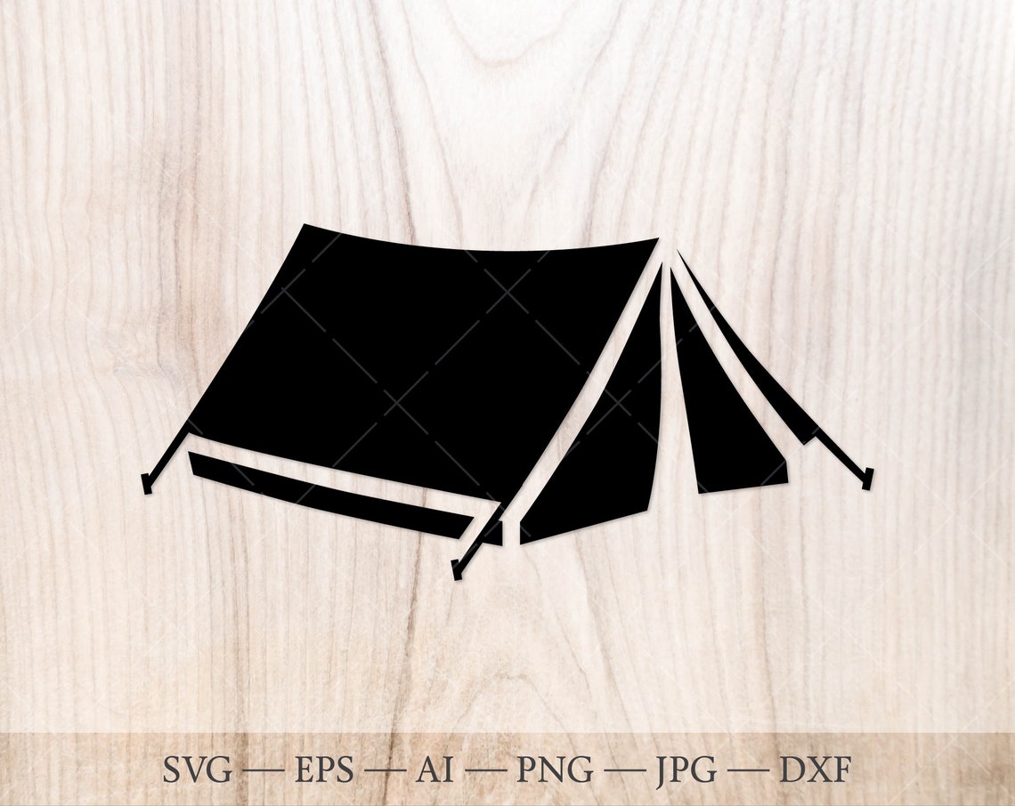 Camping Tent SVG Cut File. Tent Silhouette SVG Camp Svg. - Etsy