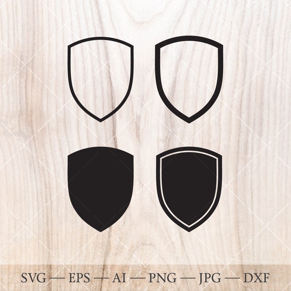 Shield Svg - Etsy