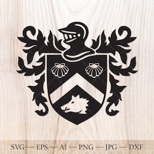 Travis Family Crest. Coat of Arms Svg. Heraldic Shield With Chevron ...