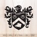 Travis Family Crest. Coat of Arms Svg. Heraldic Shield With Chevron ...