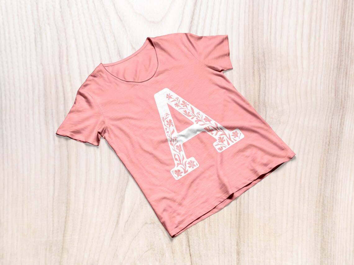 Floral Initial Svg Bundle. 26 Flower Svg Monograms. for | Etsy