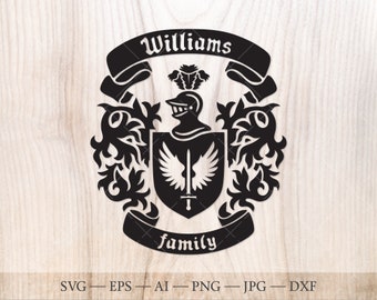 Williams Family Coat of Arms Svg - Etsy