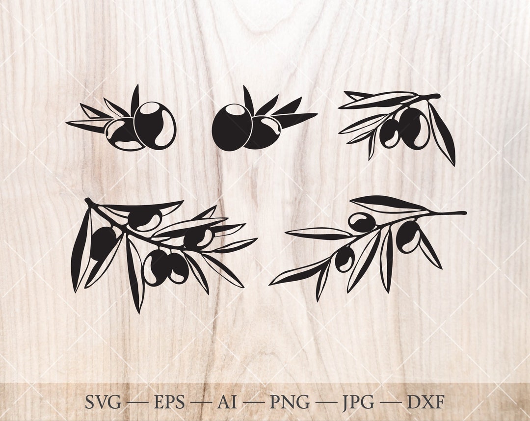 Olive Branches SVG. Olive Leaf Wreath SVG. - Etsy
