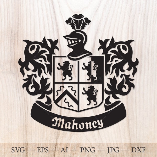 Coat of Arms Mahoney - Etsy