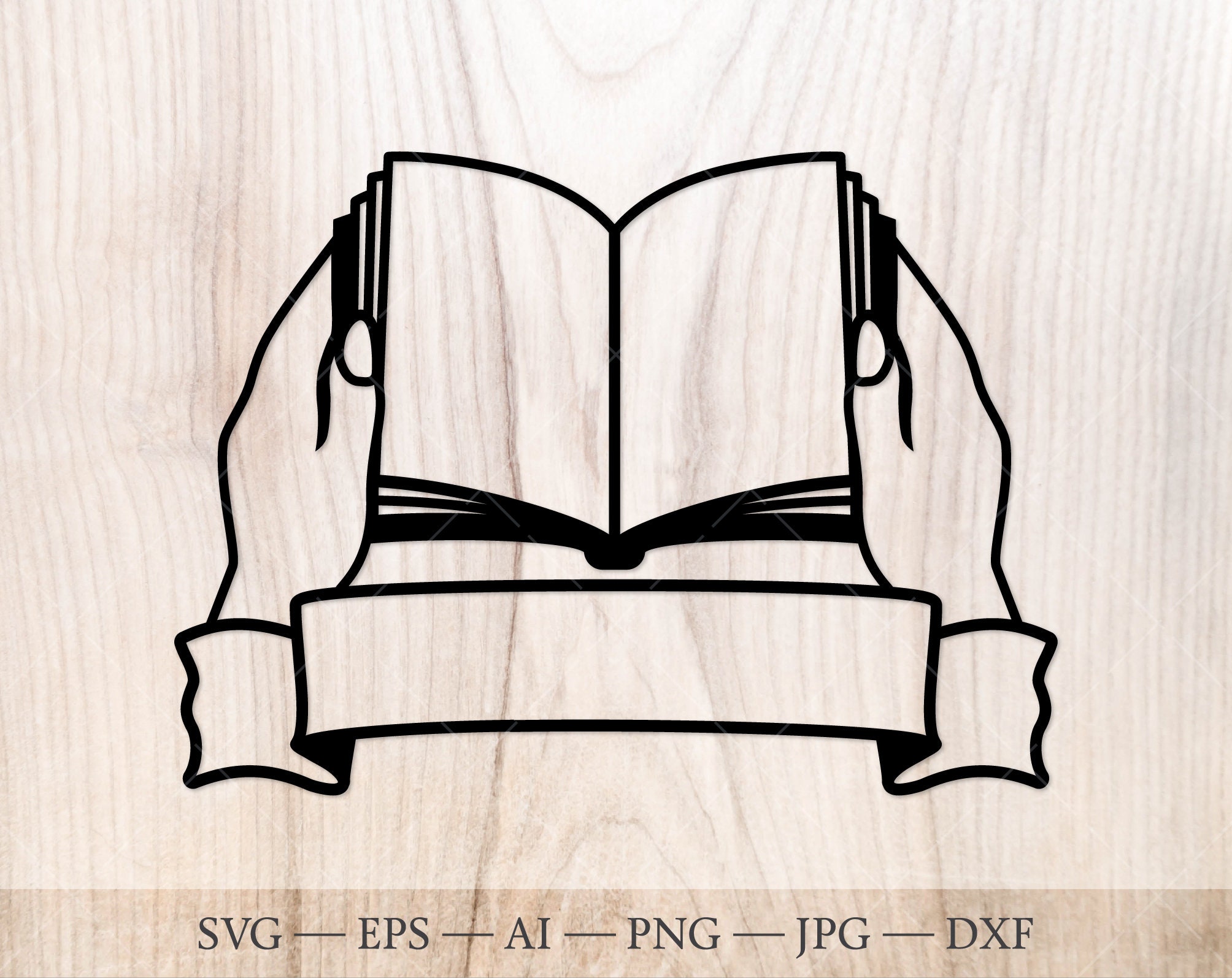 Open Bible Clipart Black And White