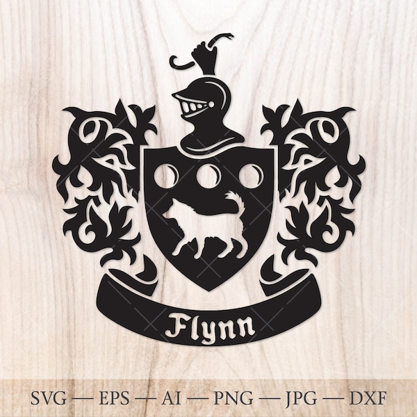 Paper Flynn Coat of Arms - Etsy
