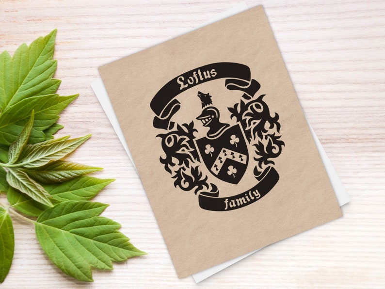 Loftus Family Crest. Coat of Arms Svg. Heraldic Shield With - Etsy