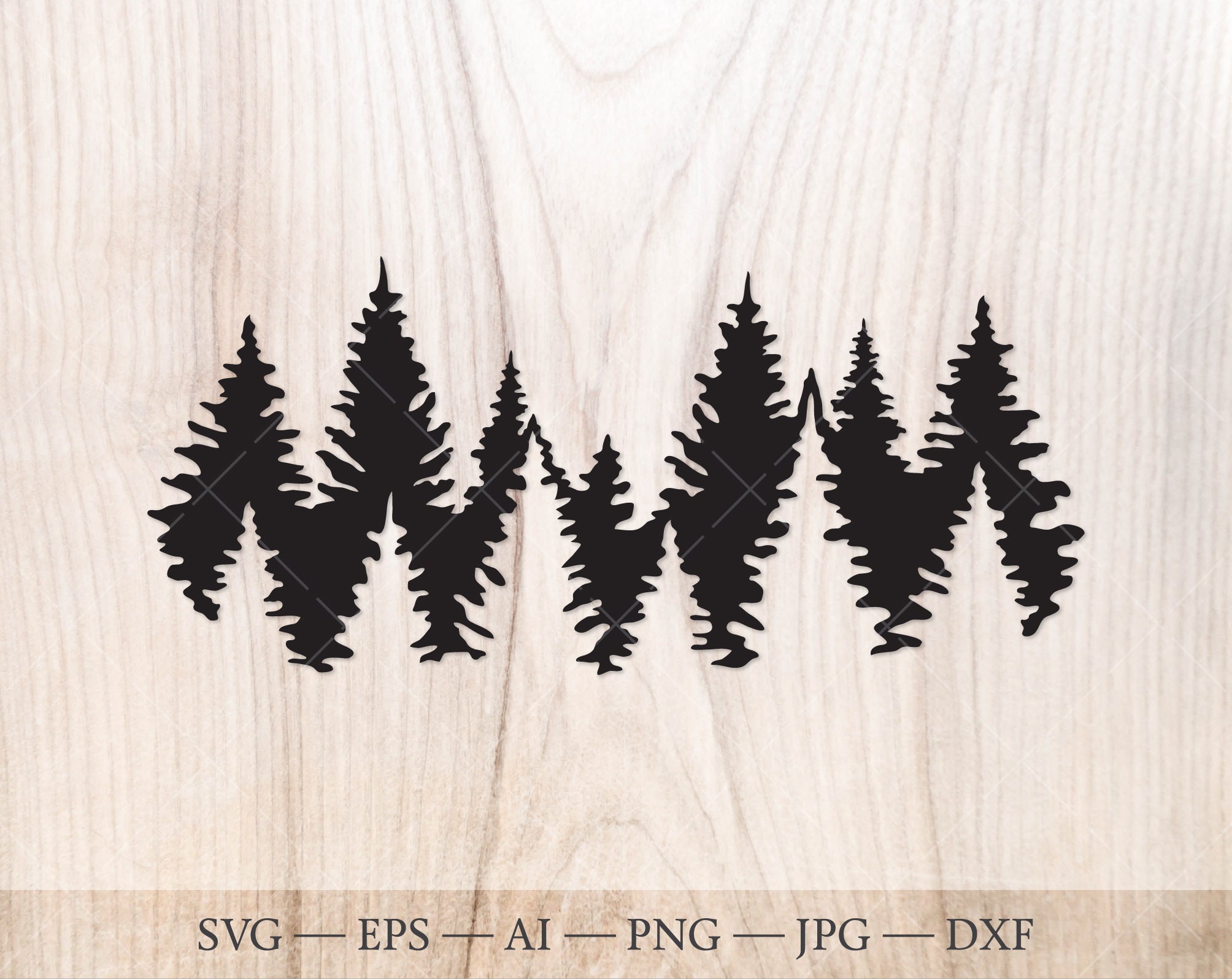Forest SVG Treeline Silhouette SVG Cut File. Pine Tree Svg - Etsy Forest SVG Treeline Silhouette SVG Cut File. Pine Tree Svg - Etsy
