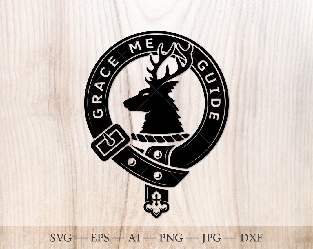 Forbes Crest Badge SVG, Scottish Clan Svg, Family Crest Svg. Coat of ...