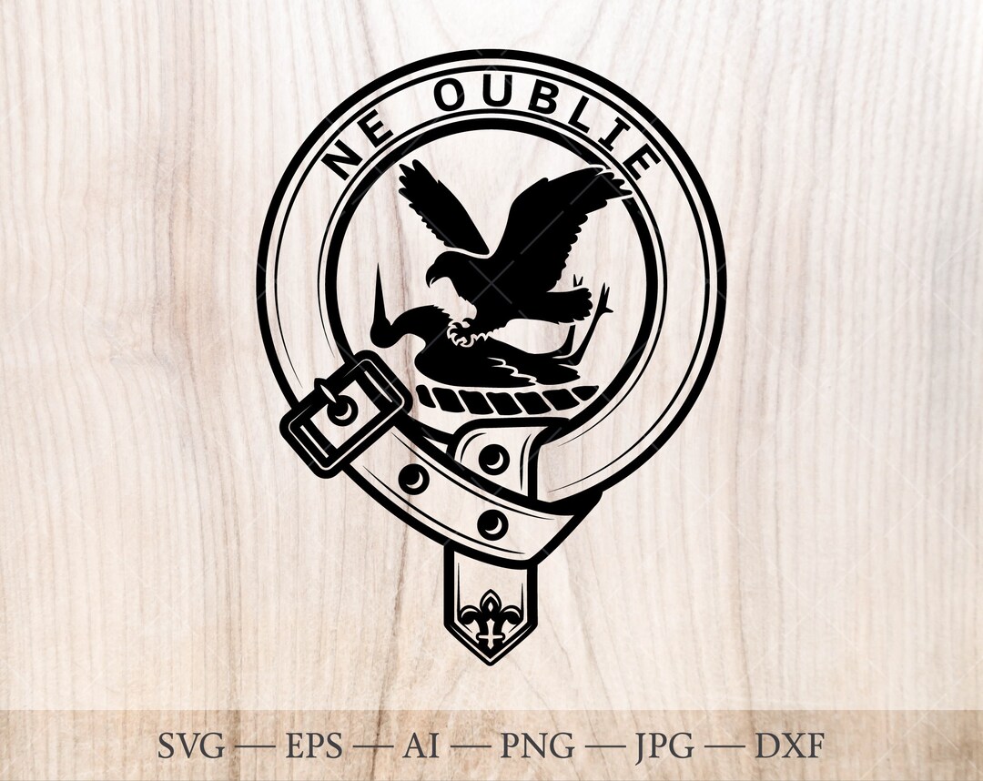 Graham Clan Crest SVG, Scottish Family Badge, Coat of Arms (digital ...