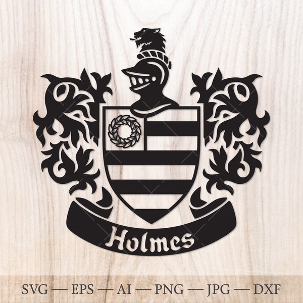 Holmes Family Coat of Arms - Etsy
