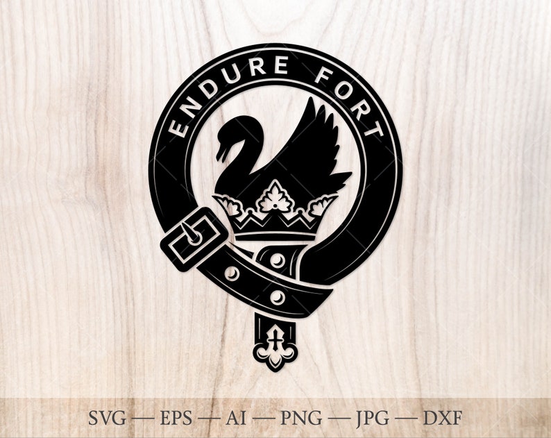 Lindsay Crest Badge SVG, Scottish Clan Svg, Family Crest Svg. Coat of ...