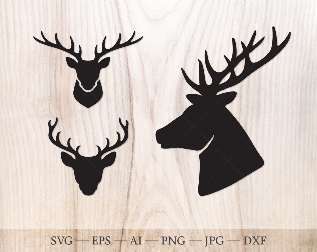Deer SVG, Deer Head Svg, Stag Svg, Stag Head. Deer Hunting SVG, Deer ...
