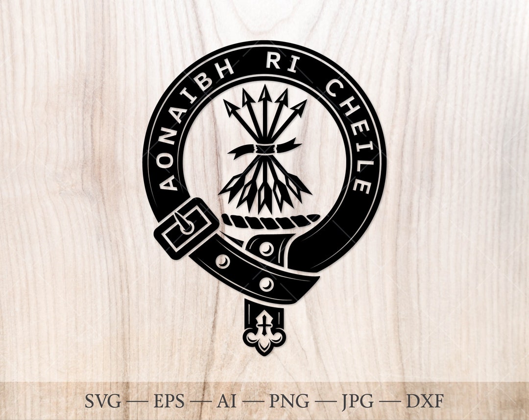 Cameron Crest Badge SVG, Scottish Clan Svg, Family Crest Svg. Coat of ...