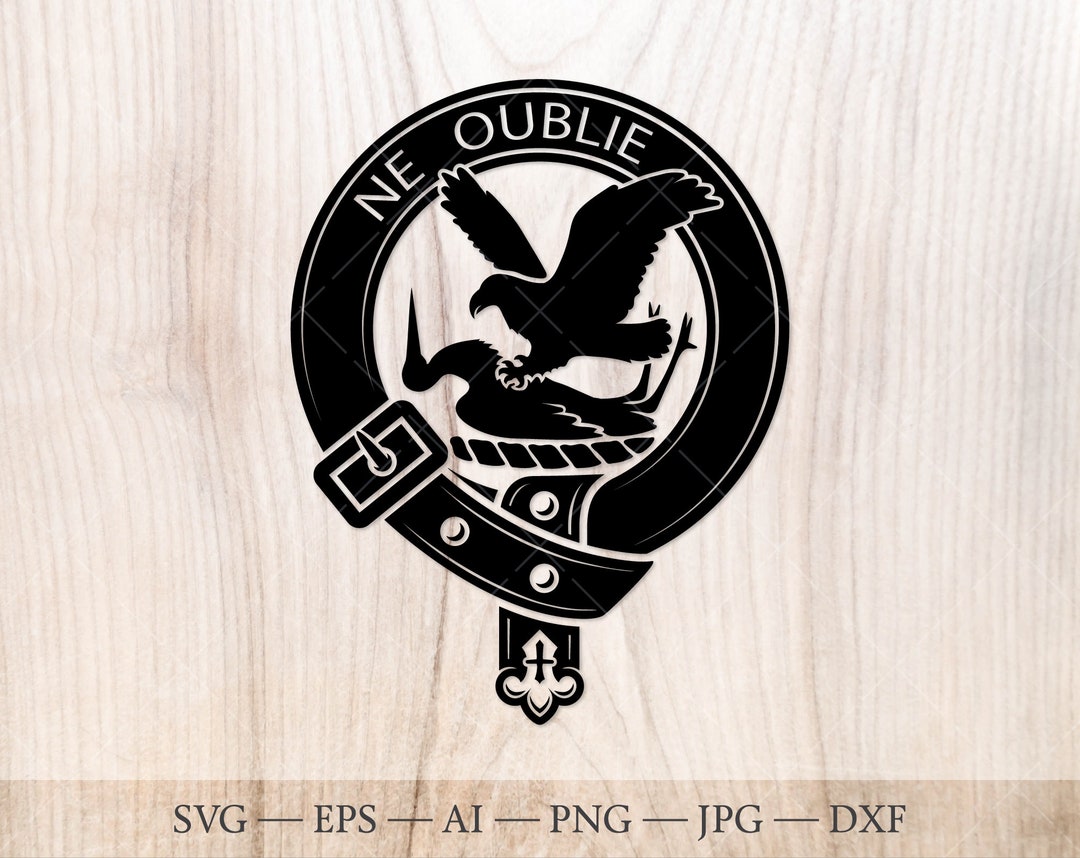 Graham Crest Badge SVG, Scottish Clan Svg, Family Crest Svg. Coat of ...