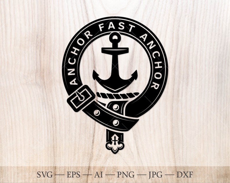 Gray Crest Badge SVG Scottish Clan Svg Family Crest Svg. - Etsy