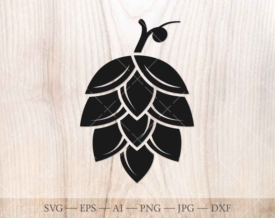 Hops Beer Svg, Beer Hops SVG, Hops Silhouette SVG. Craft Beer Svg, Beer ...
