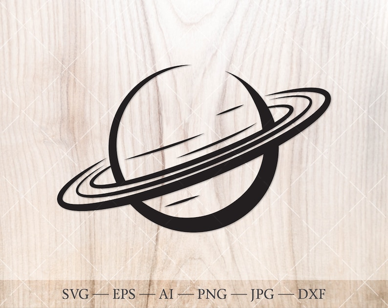 Saturn Planet SVG Cut File. Saturn SVG Silhouette File. Saturn | Etsy