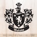 Malone Family Crest SVG, Heraldic Shield With Lion and Three Stars - Etsy