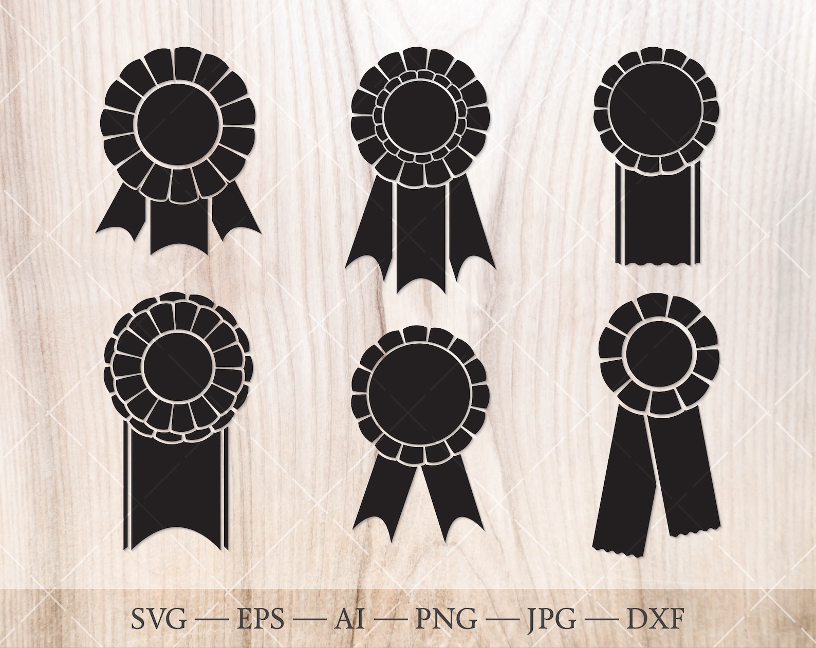 Rosette Ribbon Svg. Winner Awards Svg Trophy SVG. Ribbon - Etsy