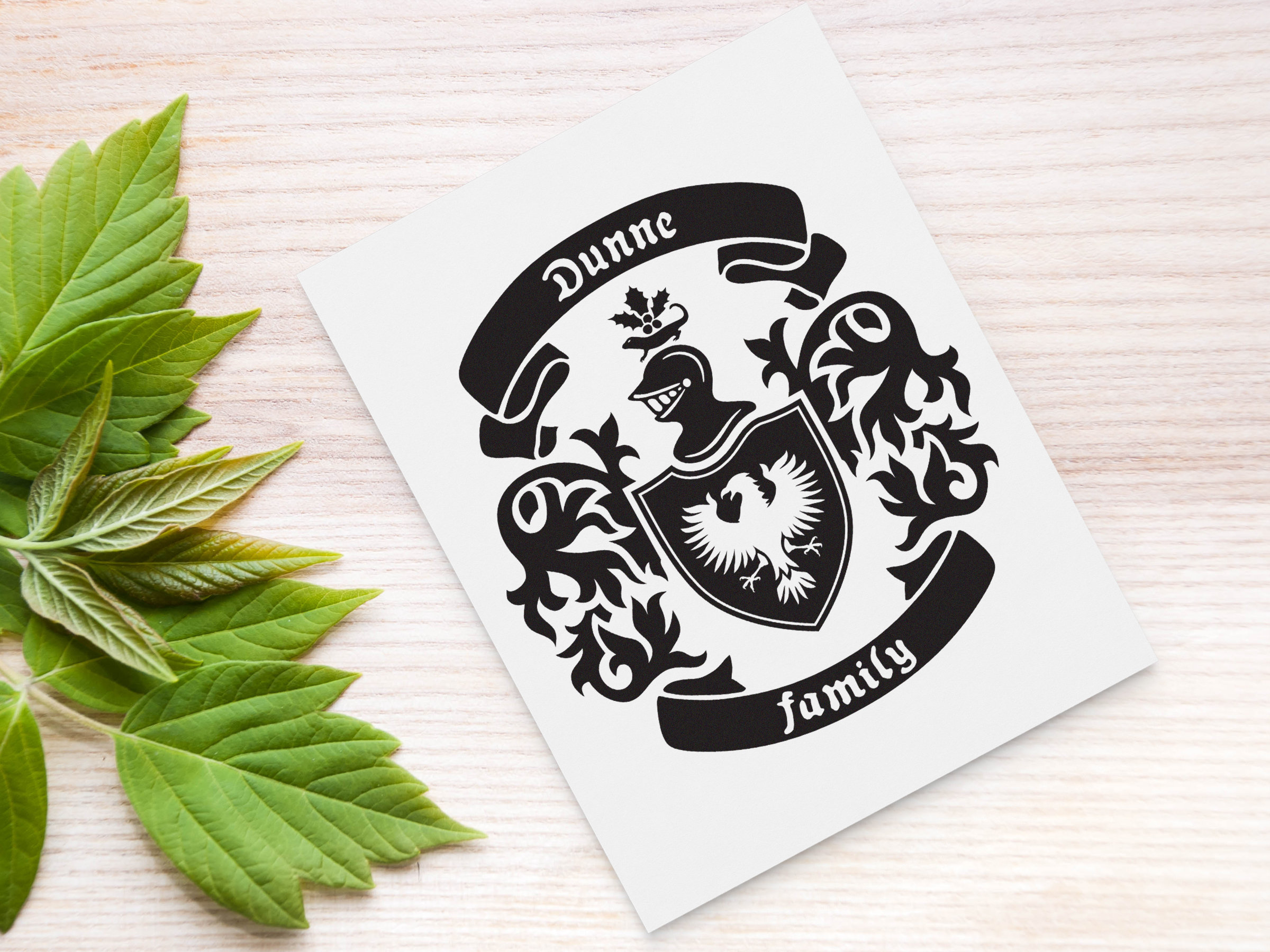 Dunne Family crest. Coat of arms svg. Heraldic shield with | Etsy