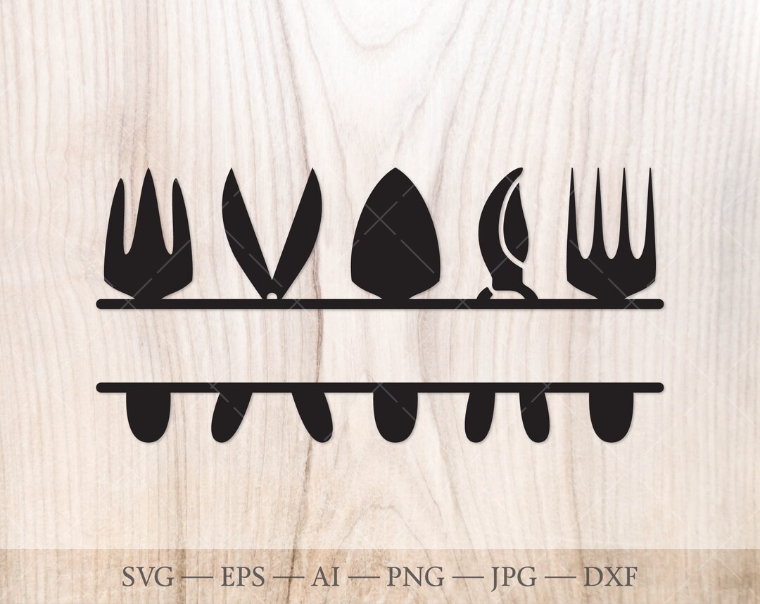 Gardening Tools Monogram SVG. Farm Split Monogram Svg. Garden Tools Svg ...