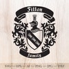 Wells Family Crest. Coat of Arms Svg. Heraldic Shield With Lion, Ribbon ...