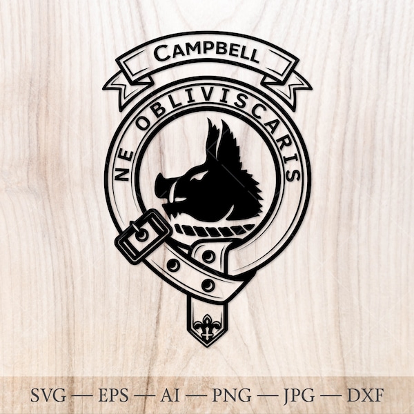 Campbell Clan Svg - Etsy