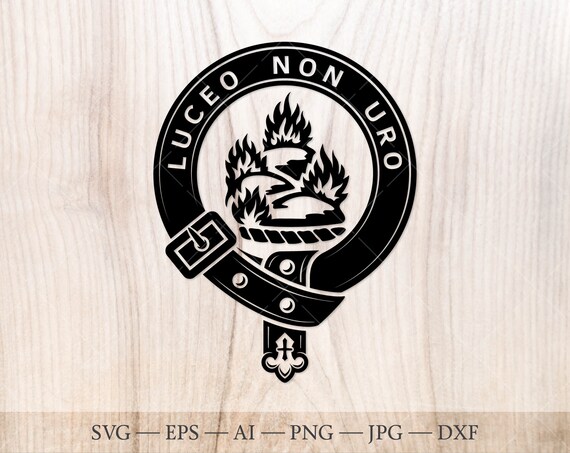 Mackenzie Crest Badge SVG Scottish Clan Svg Family Crest - Etsy